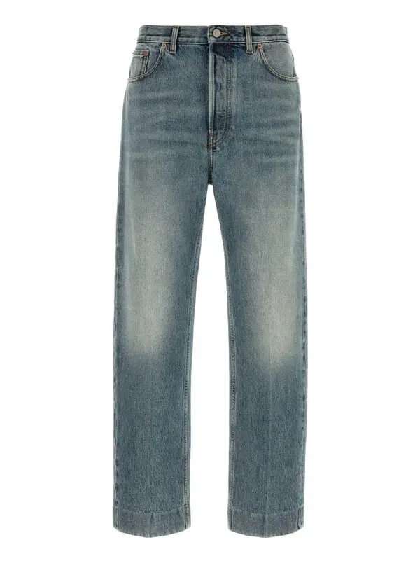 Valentino Garavani Straight Leg Denim Jeans - Blue