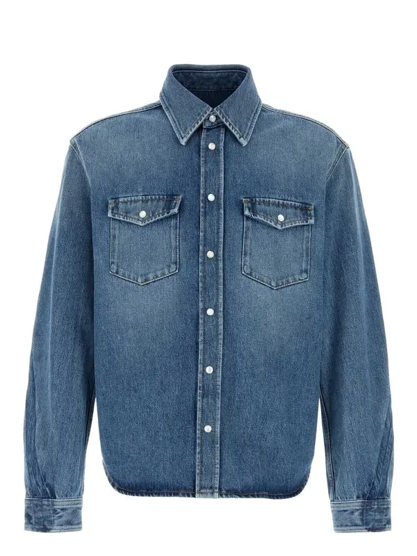 Givenchy Denim Shirt With Classic Button-front - Blue