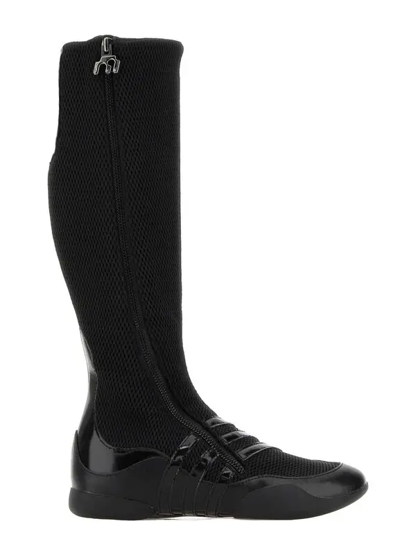 ADIDAS BY MIAOU Mesh And Leather Mini Boots For - Black