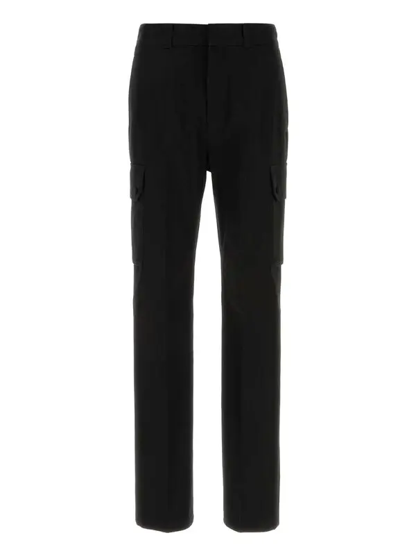 Givenchy Cotton Cargo Pants With Utility Pockets - Black