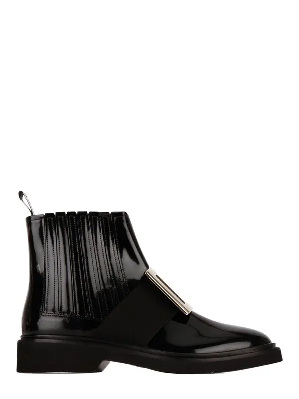 ROGER VIVIER Viv Rangers Mini Bootie 25 In Calfskin - B999