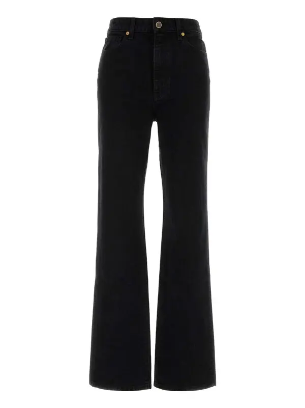 Khaite Danielle High-rise Wide-leg Jeans - Black