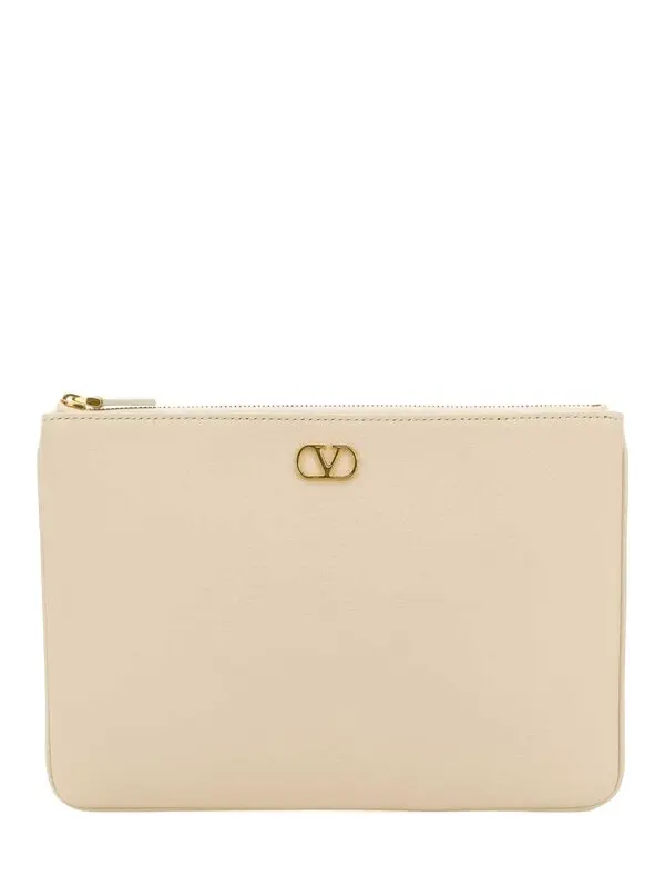 Valentino Garavani Leather Pouch - White