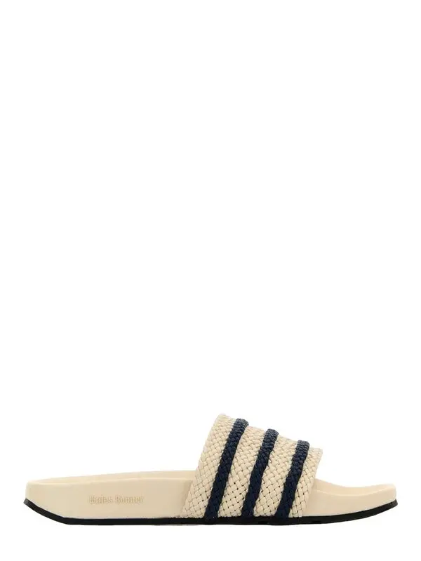 WALES BONNER X ADIDAS Woven Adilette Slide Sandals - White