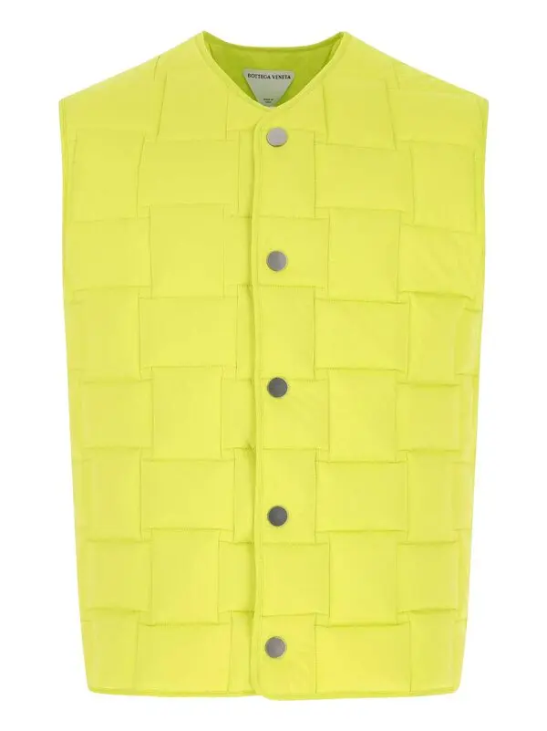 Bottega Veneta Padded Nylon Vest - Green