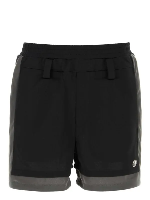 AMBUSH Polyester Bermuda Shorts With Side Panel Detail - Black