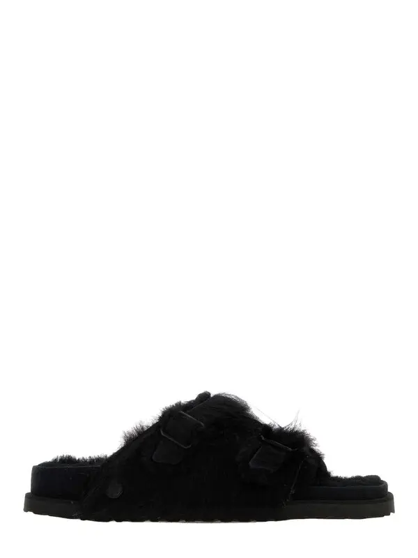 BIRKENSTOCK 1774 X BECOMES BERLIN Shearling Zurich Slip-on Slippers - Black