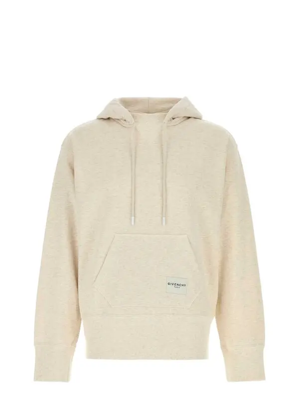 Givenchy Melange Cream Cotton Sweatshirt - Yellow