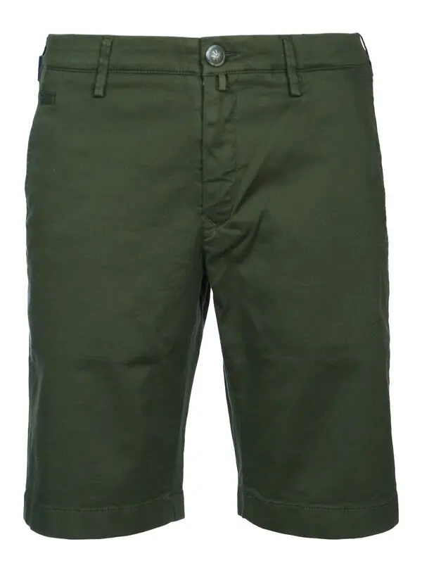 Jacob Cohen Cotton Blend Bermuda Shorts - Green