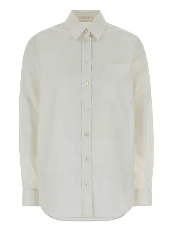 THE ROW Gavina Poplin Shirt - White