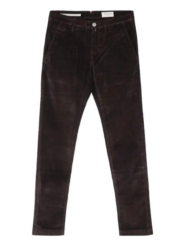 Jacob Cohen Velvet Tailored Pants - Brown