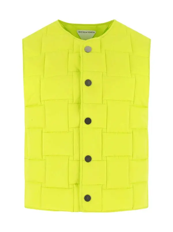 Bottega Veneta Padded Nylon Vest - Green