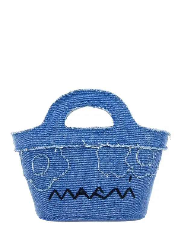 Marni Denim Micro Tropicalia Mini Handbag - Light Blue