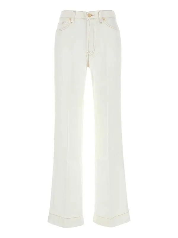 Seven For All Mankind Modern Dojo Pant In 100% Lyocell - White