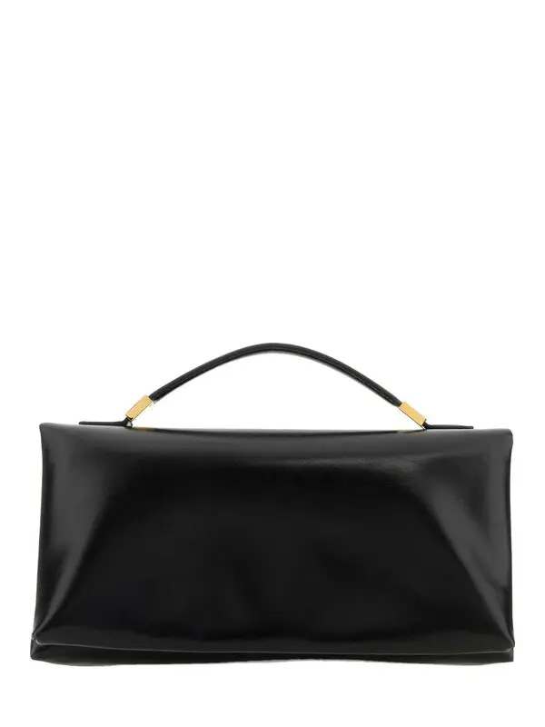 Marni Prisma Mini Leather Handbag - Black