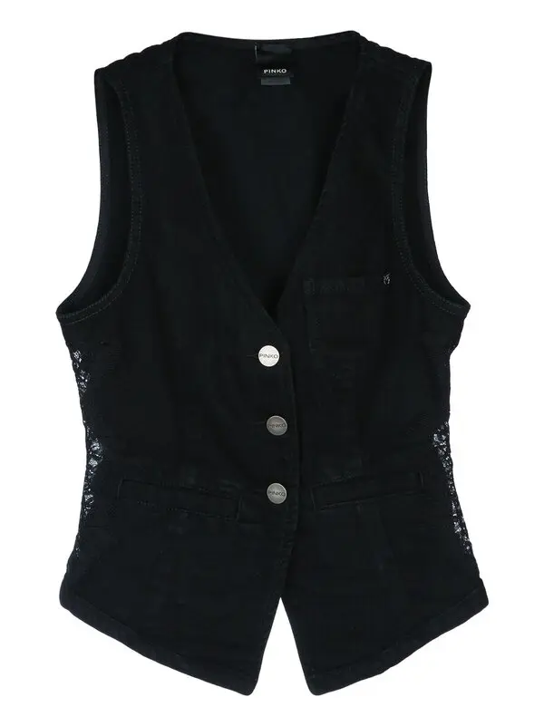 Pinko Gardener" Denim Gilet Vest - Z99