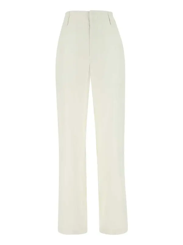 Bottega Veneta Cotton Wide-leg Trousers - White