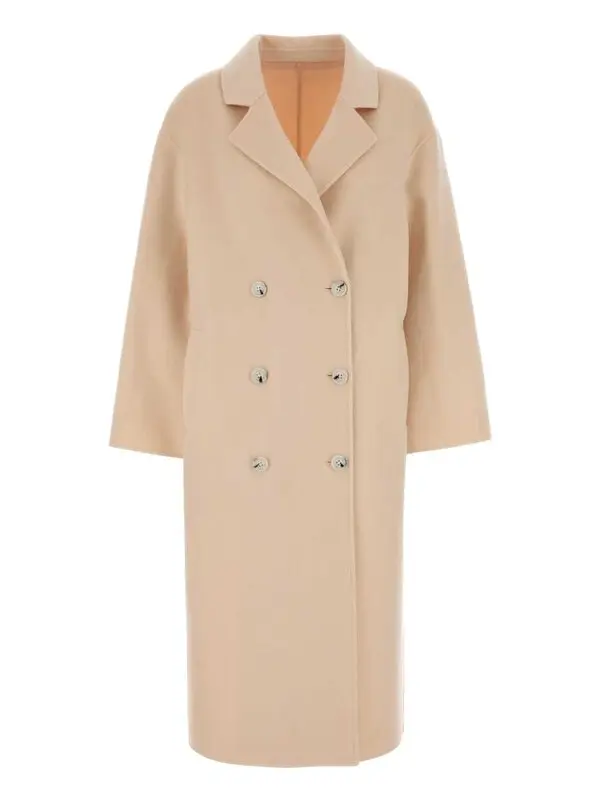 Loulou De Saison Double Breasted Wool-cashmere Blend Jacket - Pink