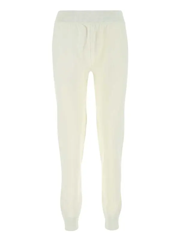 Bottega Veneta Stretch Wool Blend Tapered Joggers - White
