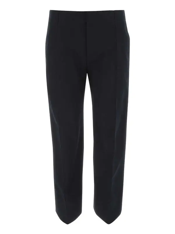 Bottega Veneta Cropped Cotton Pants - Blue