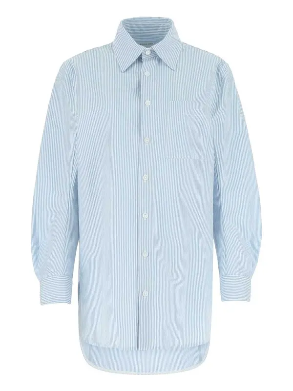 Bottega Veneta Striped Cotton Shirt - Stripped