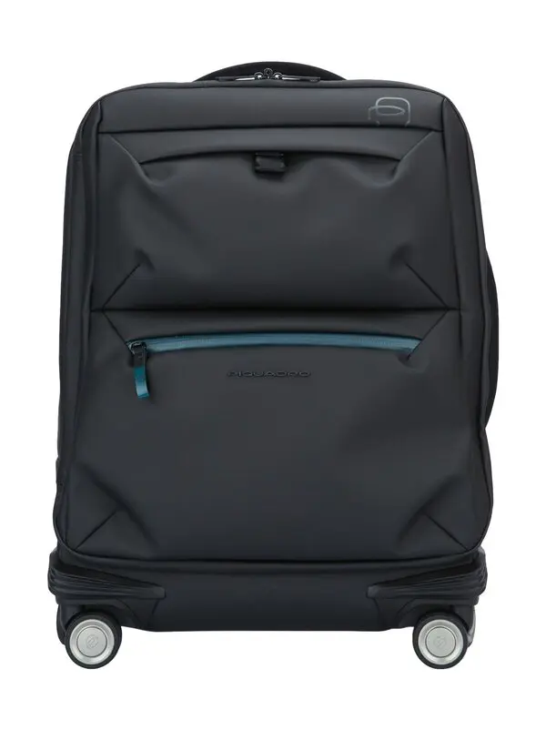 PIQUADRO Slim Cabin Luggage With Four Wheels In Recycled Fabric - N