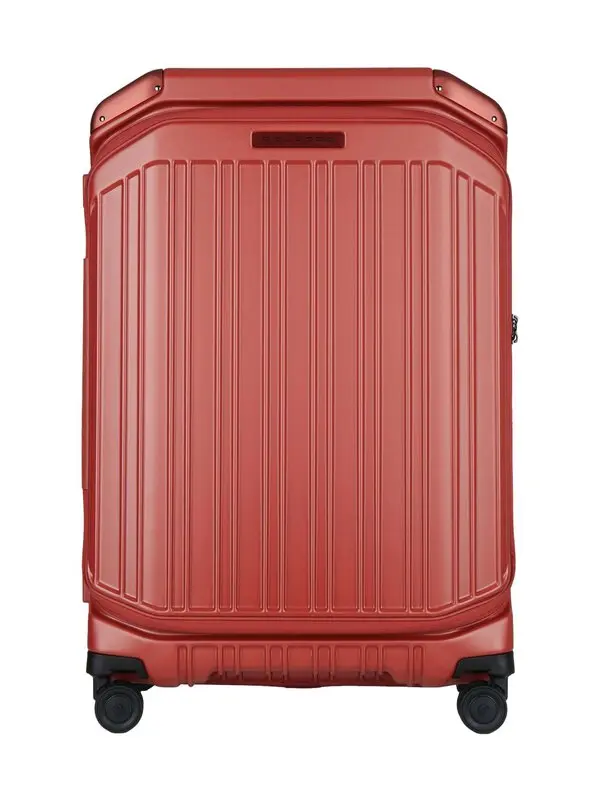 PIQUADRO Medium Front-opening 4-wheel Trolley - Cuo