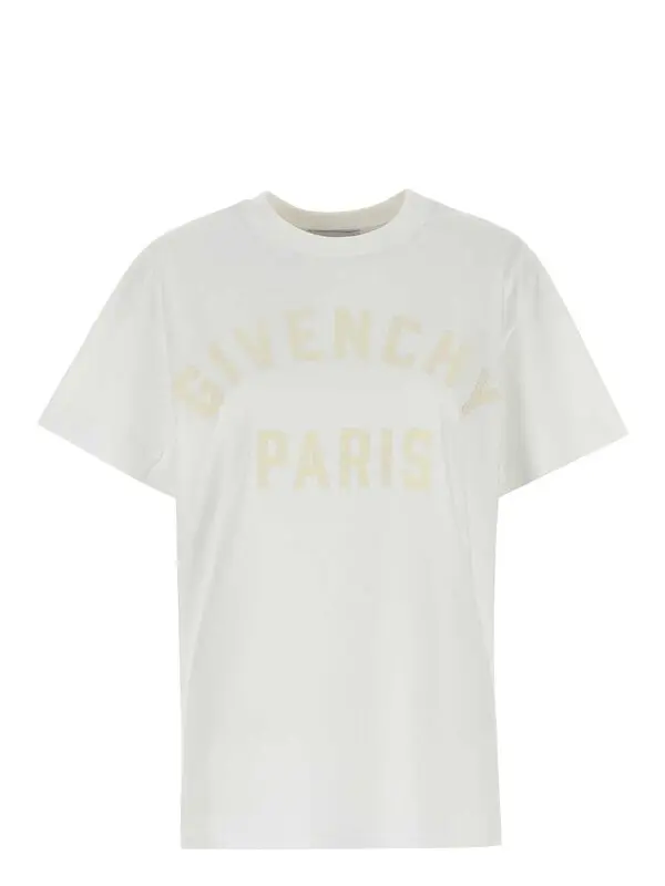 Givenchy Oversize Cotton T-shirt With Graphic Detail - White