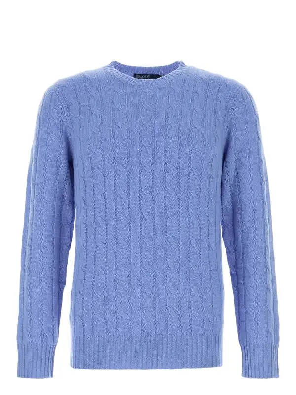 Polo Ralph Lauren Cashmere Knit Sweater - Light Blue