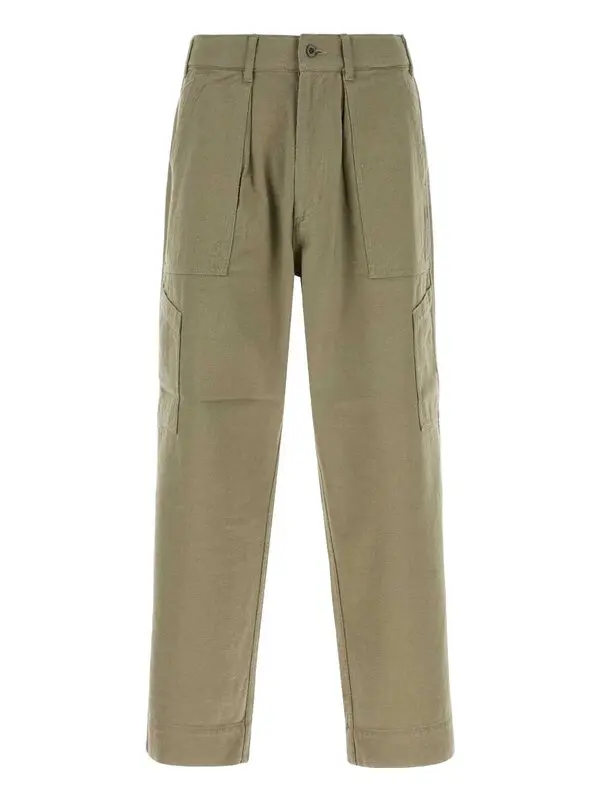 Nanamica Twill Cargo Pants With Silk Lining - Green