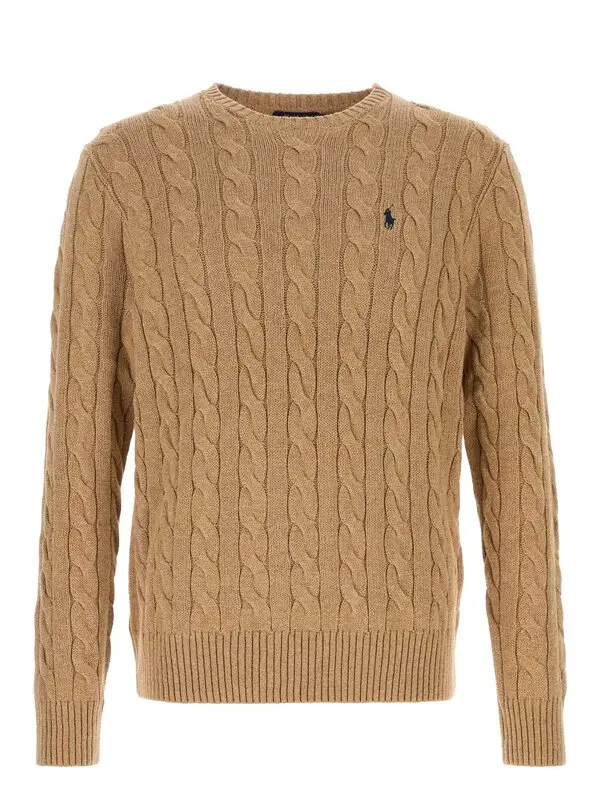 Polo Ralph Lauren Cotton Cable Knit Sweater - Camel