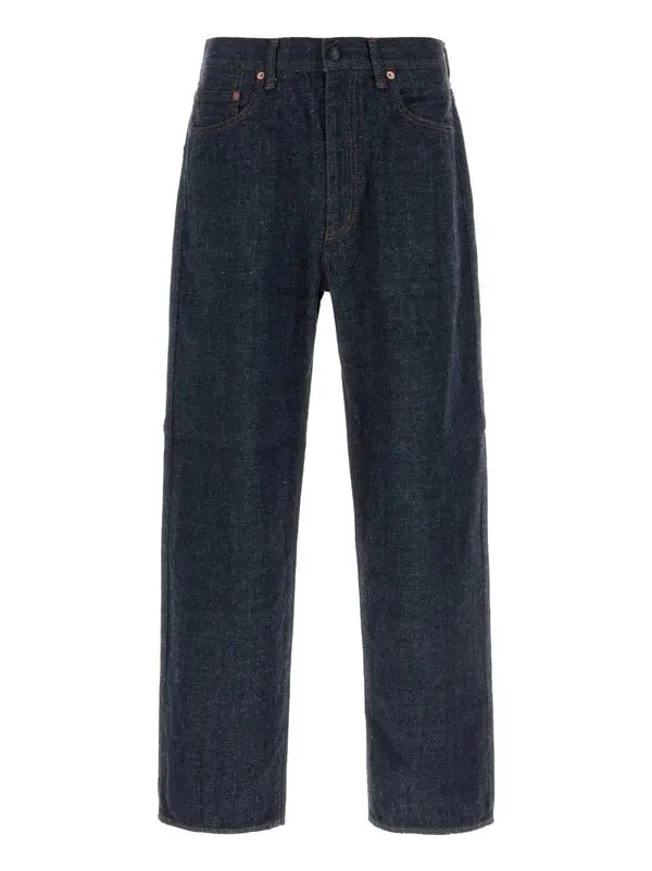 Nanamica Inspired Cotton Blend Jeans - Blue