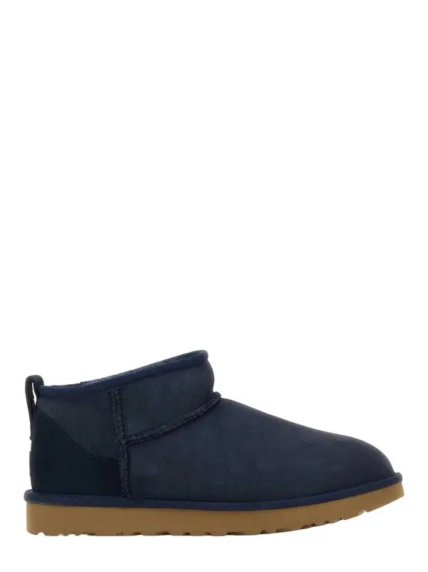 UGG Ultra Mini Suede Ankle Boots - Blue