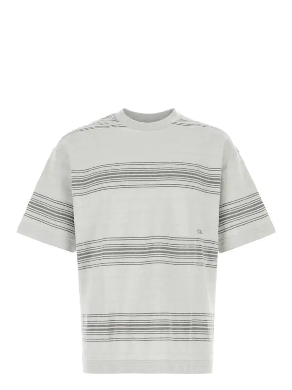 Nanamica Embroidered Cotton-blend T-shirt - Stripped