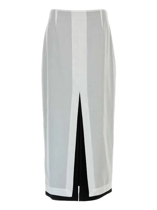 THE ROW Ismara Cotton Midi Skirt - White
