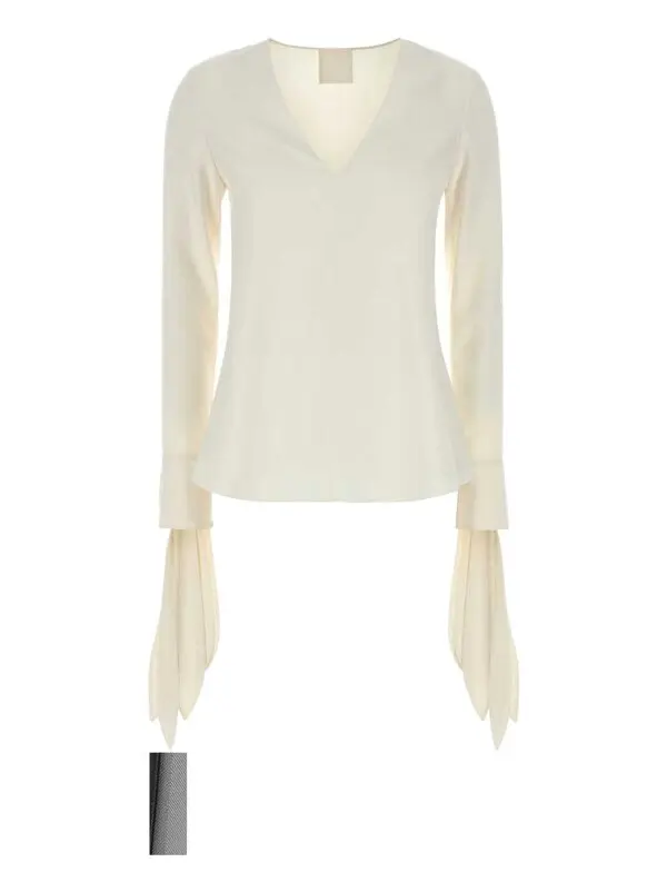 Givenchy Blouse With Elegant Drape - White