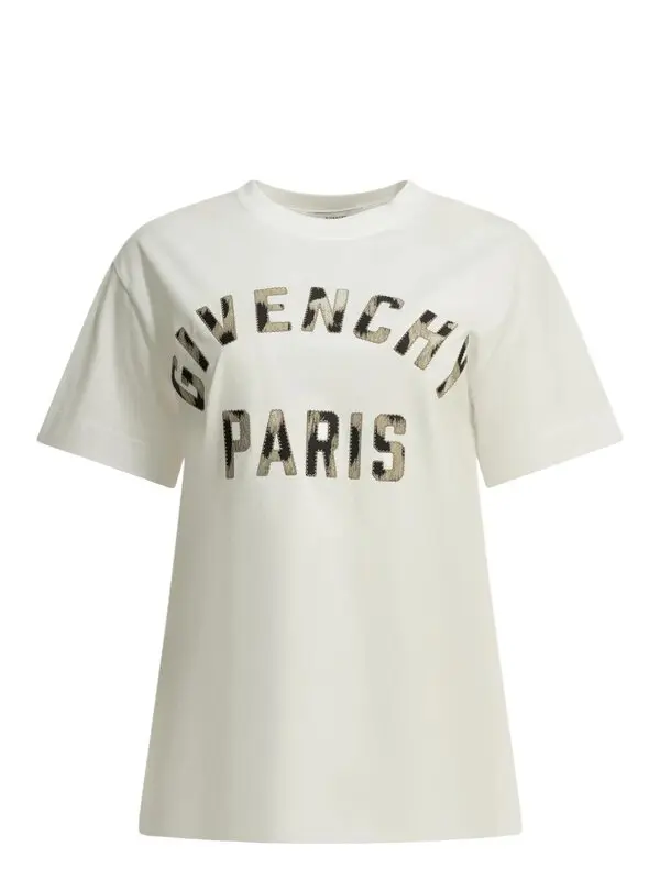Givenchy Logo Applique Cotton T-shirt - White