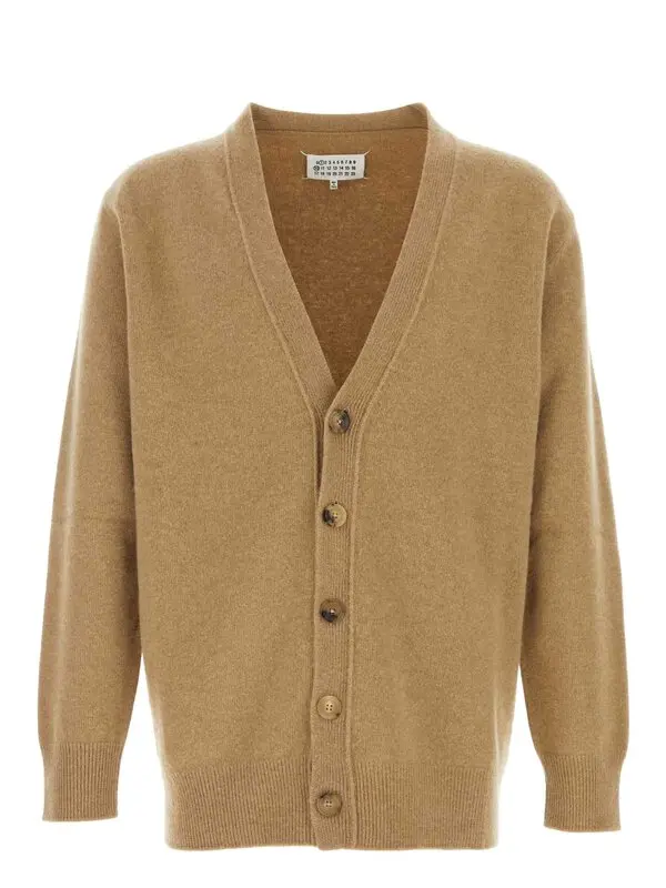 MAISON MARGIELA Wool Cardigan - Camel