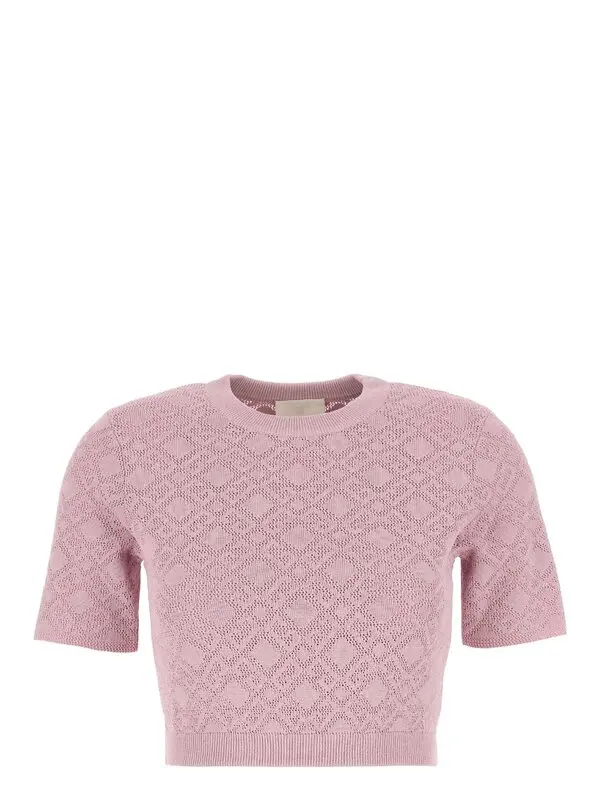 Givenchy Pointelle Knit Sweater - Pink