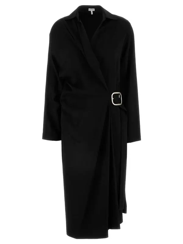 Loewe Stretch Cady Dress - Black