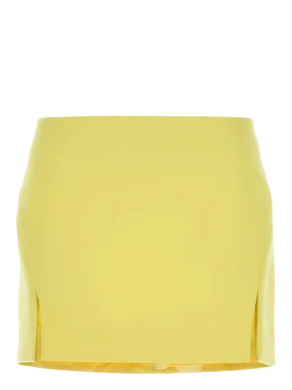 Givenchy Stretch Crepe Mini Skirt - Yellow