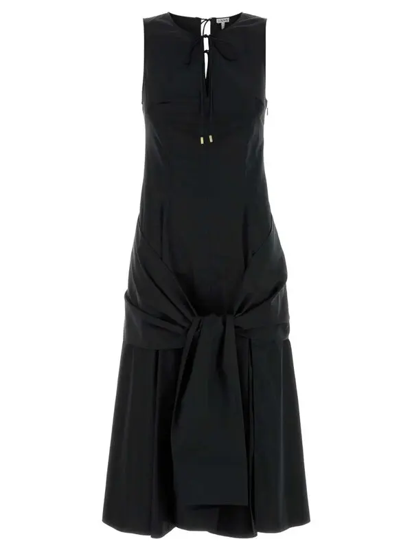 Loewe Poplin Dress - Black
