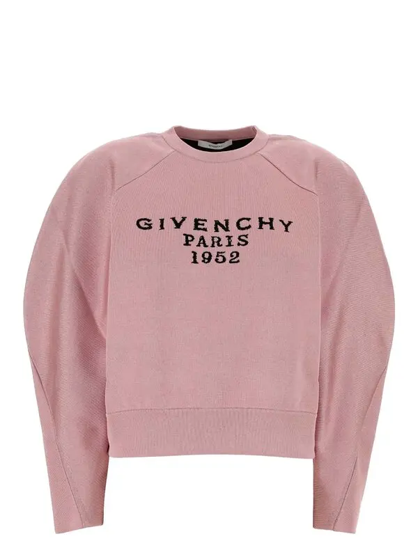 Givenchy Knit Sweater With Graphic Print - Pink