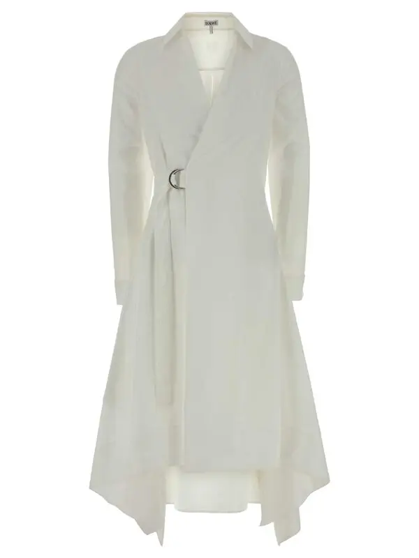 Loewe Poplin Shirt Dress - White