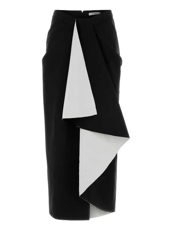 Givenchy Wool-mohair Blend Skirt - Black
