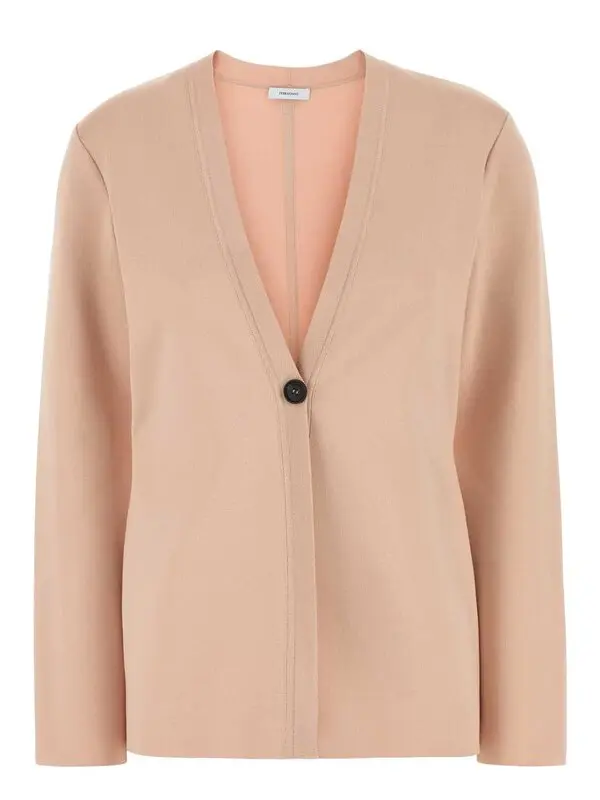 FERRAGAMO Stretch Viscose-blend Cardigan - Pink