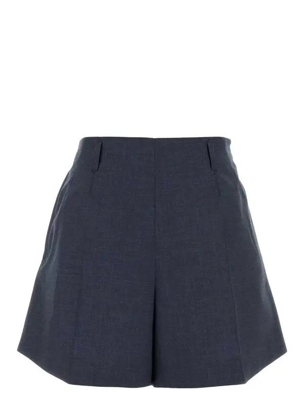 Givenchy Wool Mini Shorts - Blue