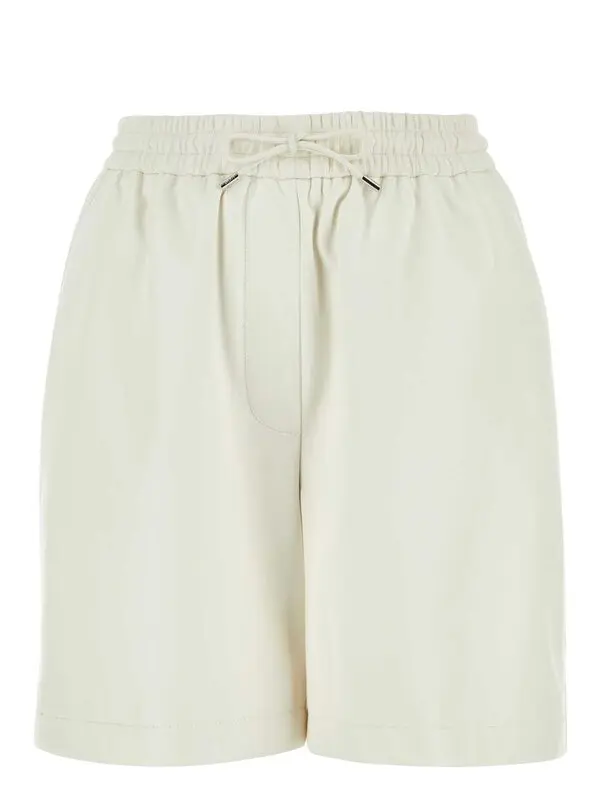 Loewe Lamb Leather Tailored Shorts - White