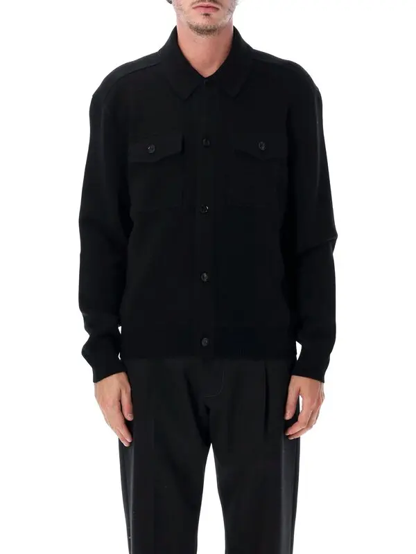 TOM FORD Wool Cashmere Overshirt Jacket - Nero