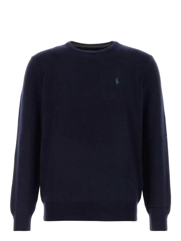 Polo Ralph Lauren Dark Wool Knit Sweater - Blue